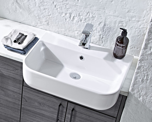 Semi Countertop Basins | Semi Recessed Bathroom Basin