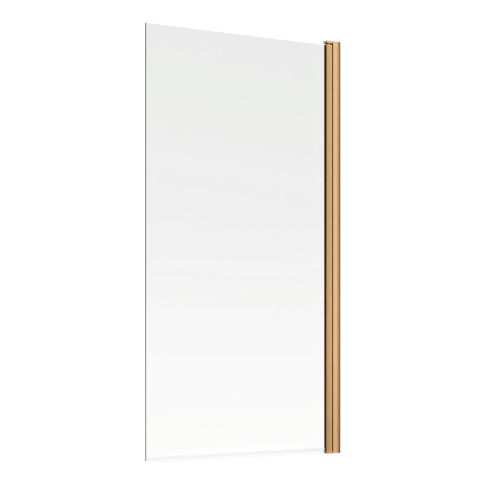 Ajax 1500mm Brushed Bronze 6mm Single Straight Bath Screen | Shower Screen