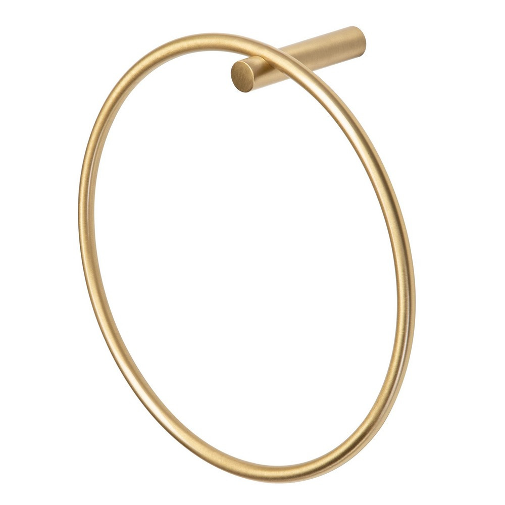 Ajax Bradley Brushed Brass Towel Ring | Low Price