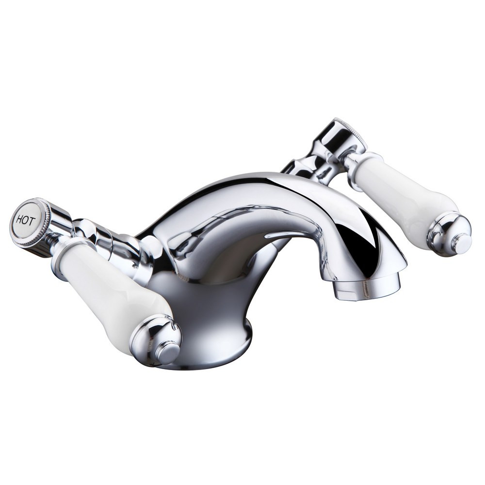 Ajax Brant Chrome Traditional Basin Mixer with Waste | Low Price