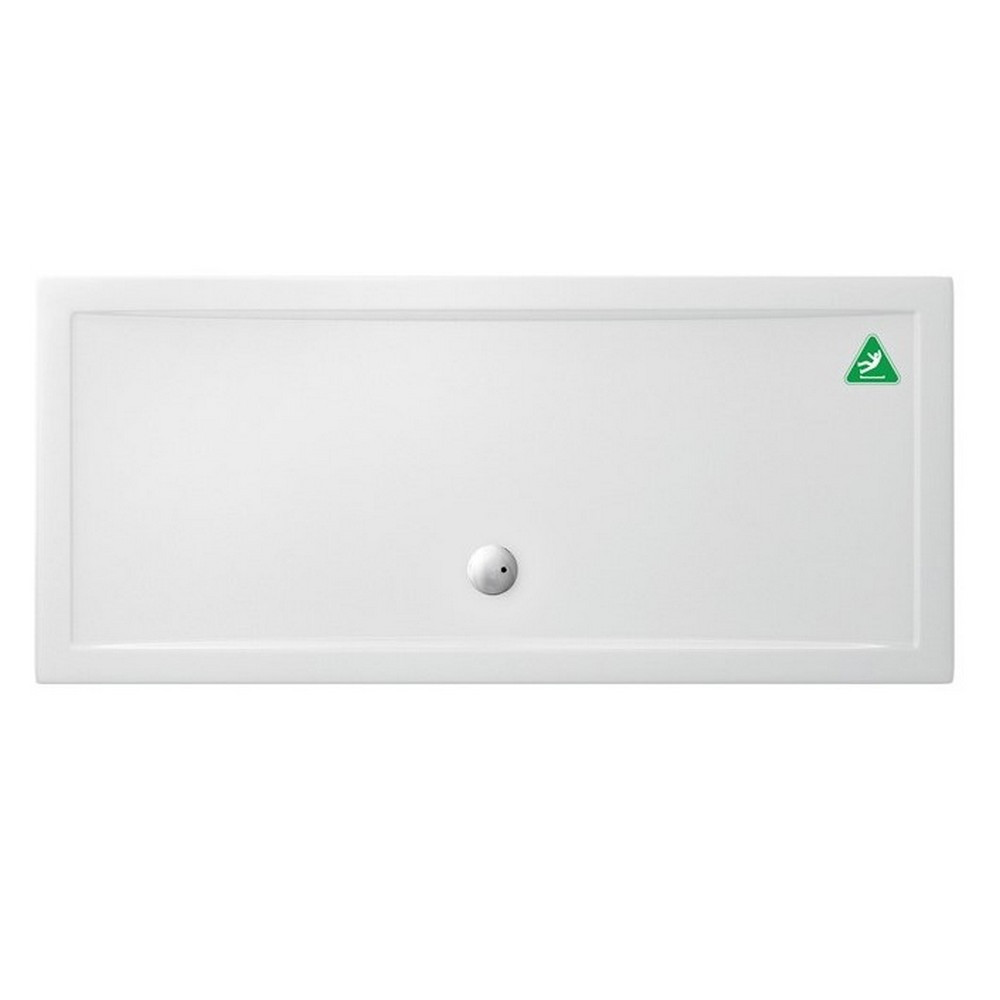 Britton Zamori 1800 x 800mm Large Anti-Slip Rectangle Shower Tray ...