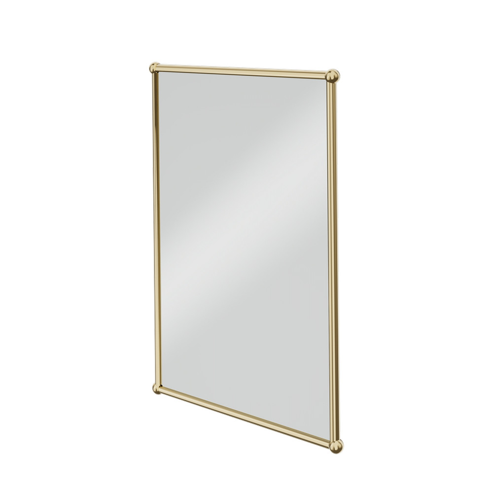 Burlington Framed 500 x 700mm Rectangular Mirror in Gold | Wall Mirror