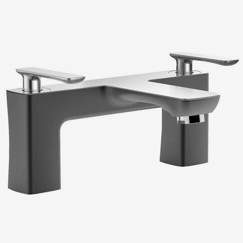 Eastbrook Helston Matt Smooth Anthracite Bath Filler | Bath Taps