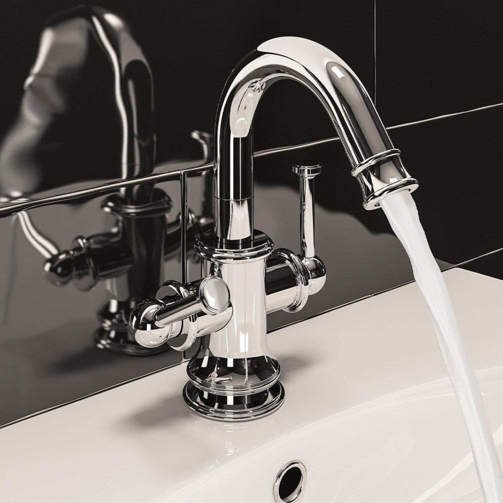 Eastbrook Newlyn Chrome Basin Mixer with Waste | Basin Taps