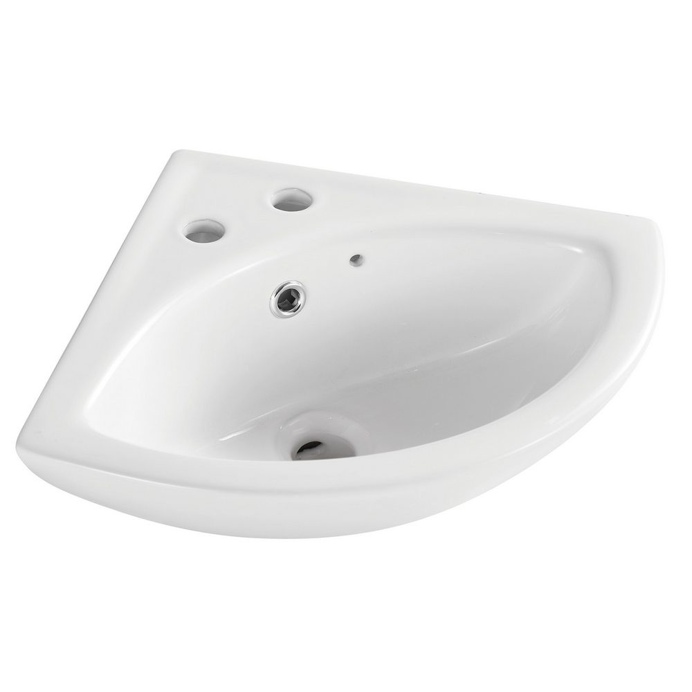Kartell Proton 520mm 2TH Wall Hung Corner Basin | Low Price