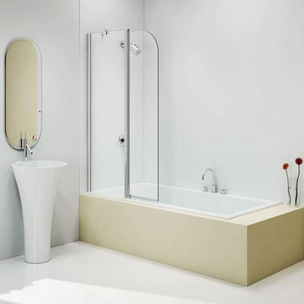 Merlyn Two Panel Hinged Bath Screen 900 x 1500mm | Low Price