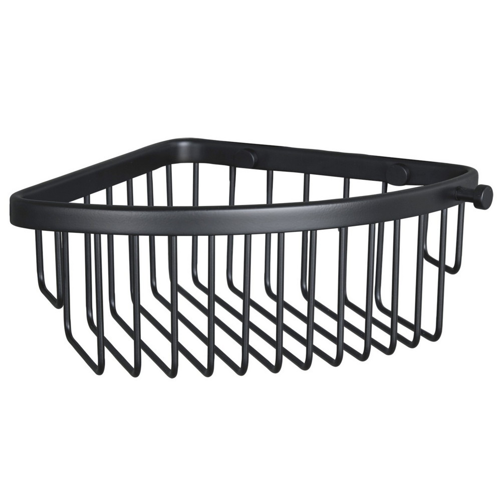 Miller Classic Matt Black Corner Basket | Low Price