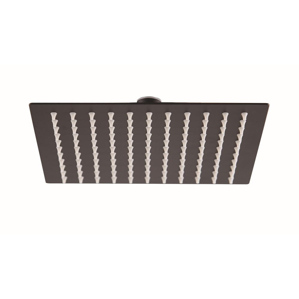 Niagara Observa Square Showerhead 200mm Ultra Thin - Matt Black | Low Price