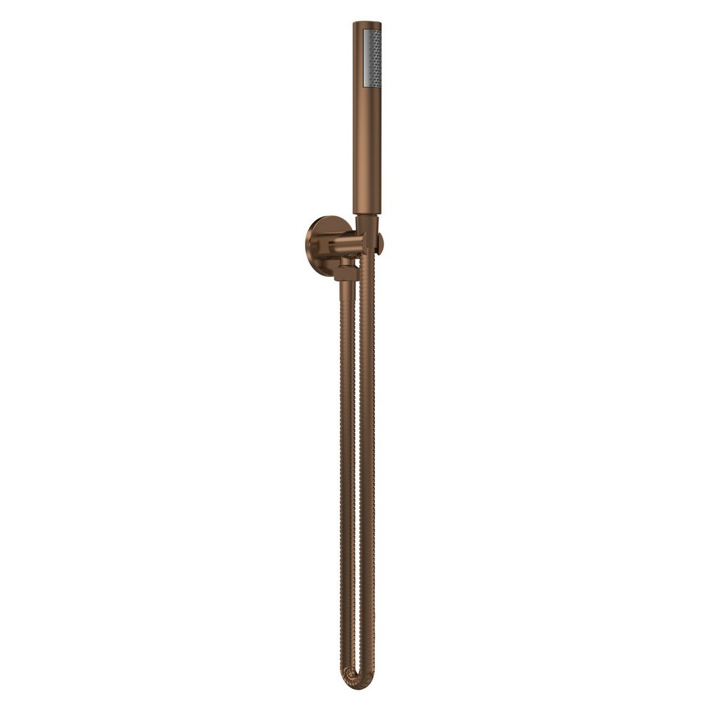 Nuie Round Brushed Bronze Outlet Elbow with Bracket and Kit | Best Price