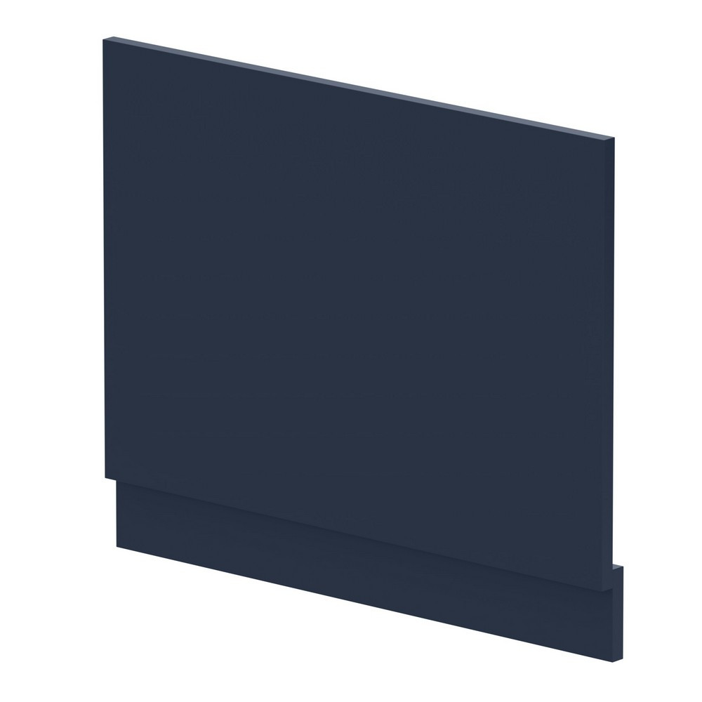 Nuie Standard 700mm Satin Midnight Blue End Bath Panel and Plinth | Low ...