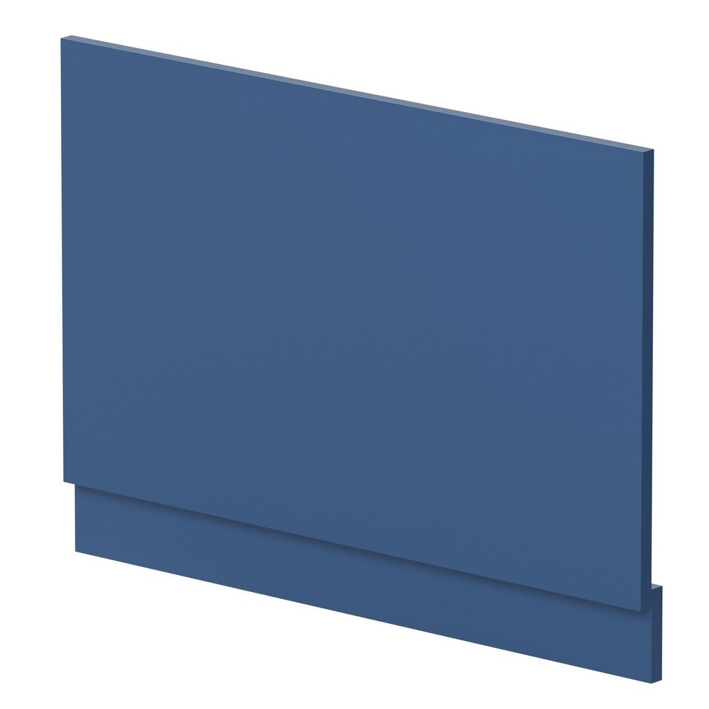 Nuie Standard 800mm Satin Blue End Bath Panel and Plinth | Low Price