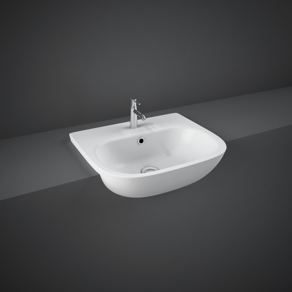 Rak Tonique 520mm Semi-Recessed Wash Basin | Low Price
