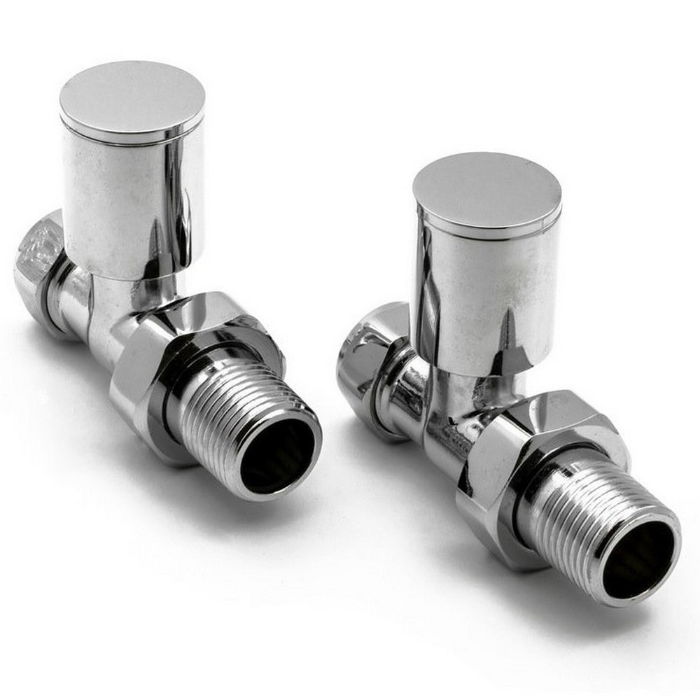Reina Portland Straight Chrome Radiator Valve | Showers To You