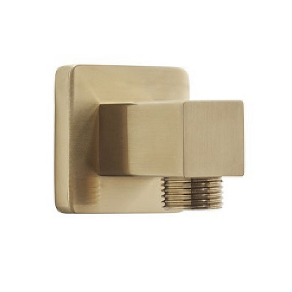 Roper Rhodes Brushed Brass Square Wall Elbow | Best Price