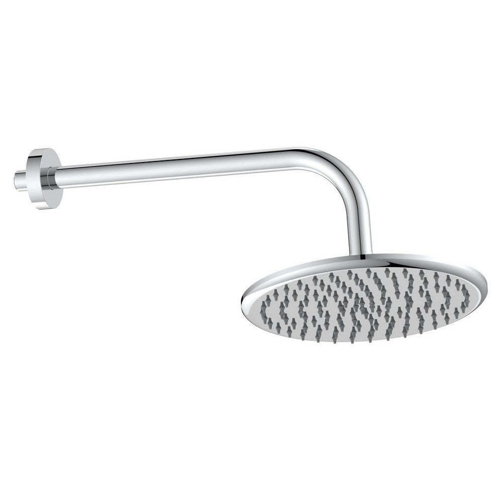 Scudo Round Shower Arm and Head in Chrome | Shower Accessory