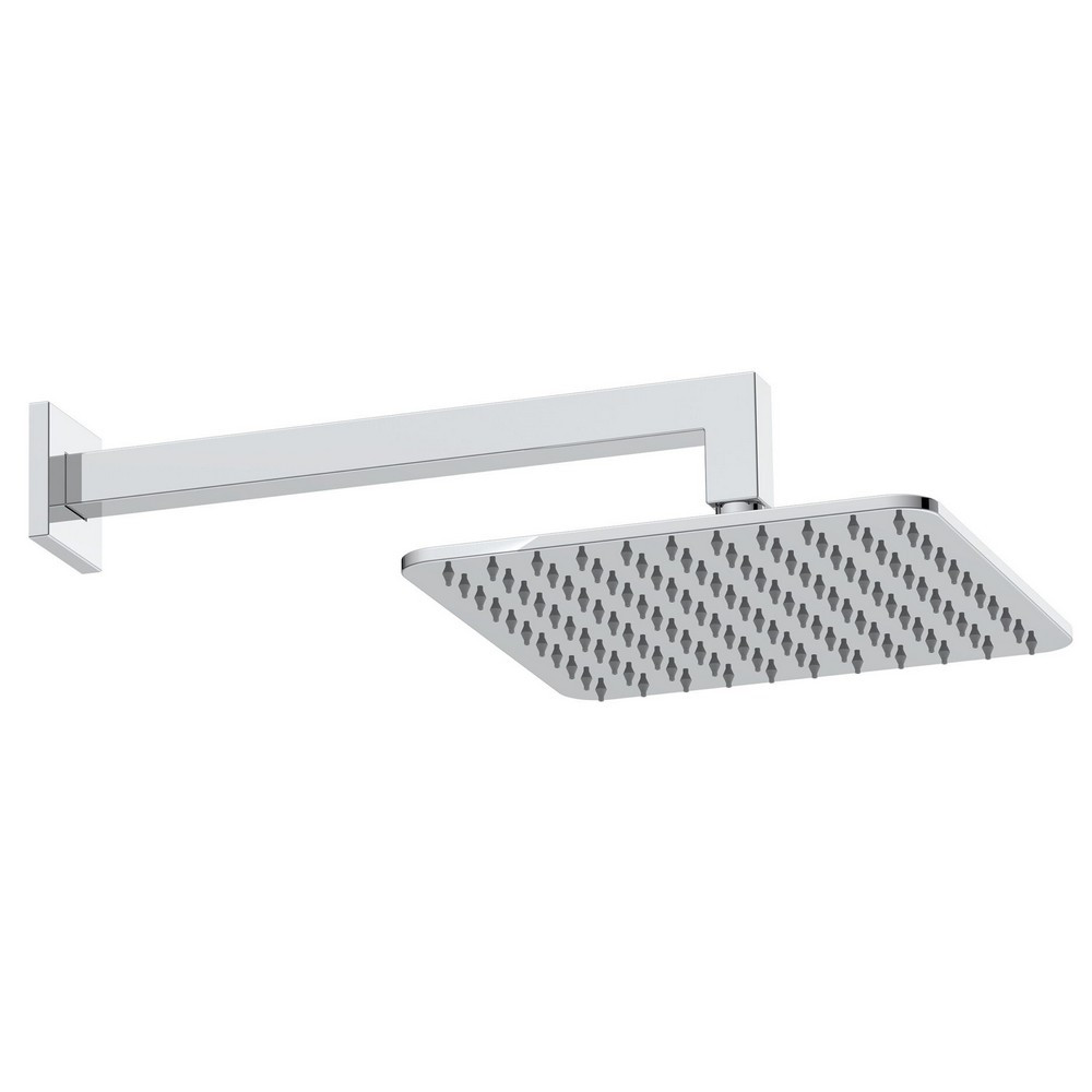 Scudo Square Shower Arm and Head in Chrome | Shower Accessory