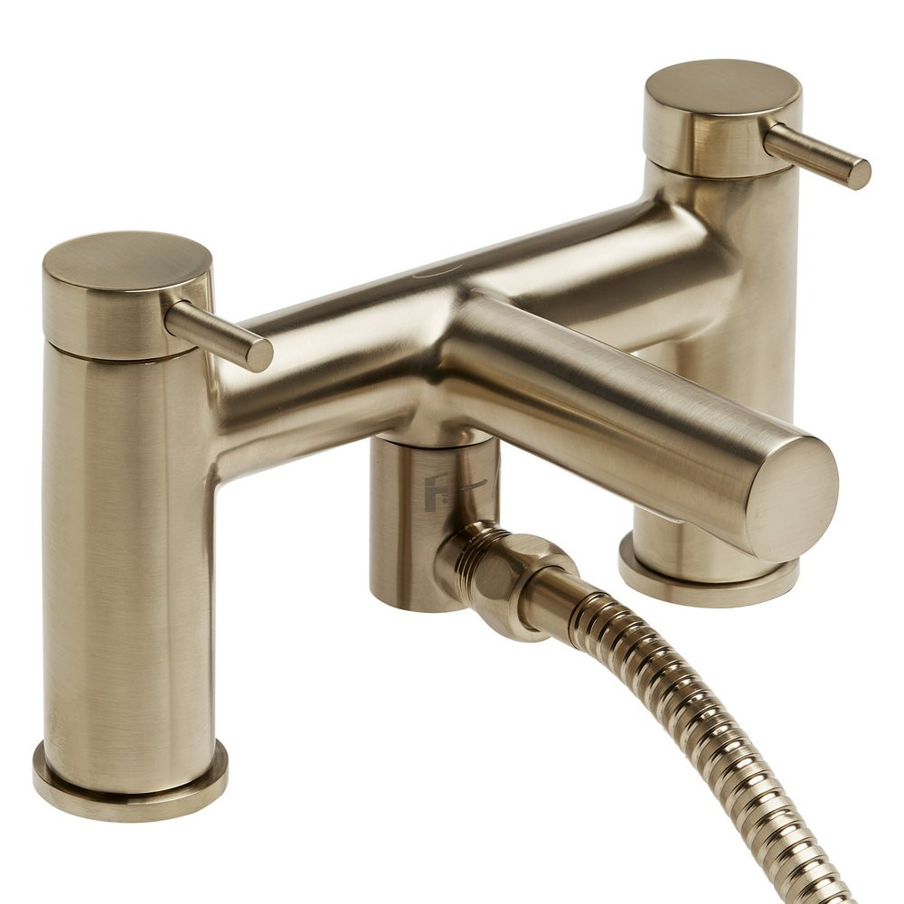 Tavistock Anthem Deck Mounted Bath Shower Mixer in Brass | Low Price