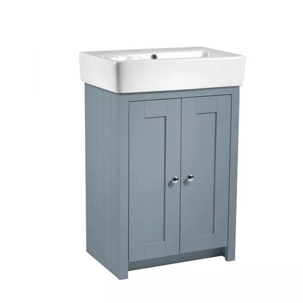 Tavistock Lansdown 575mm Mineral Blue Vanity Unit with Basint | Low Price