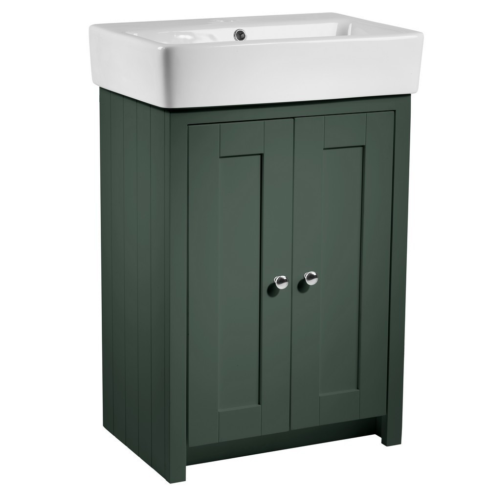 Tavistock Lansdown 575mm Sherwood Green Vanity Unit | Low Price