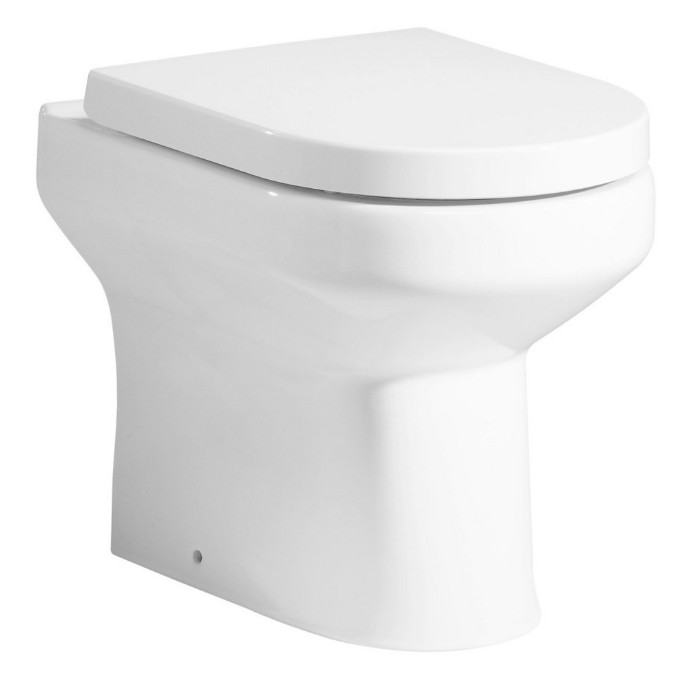 The White Space Vital Back to Wall WC and Seat | Toilet Pan