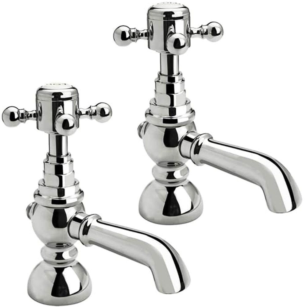 Trisen Formby Crosshead Chrome Basin Taps | Low Price