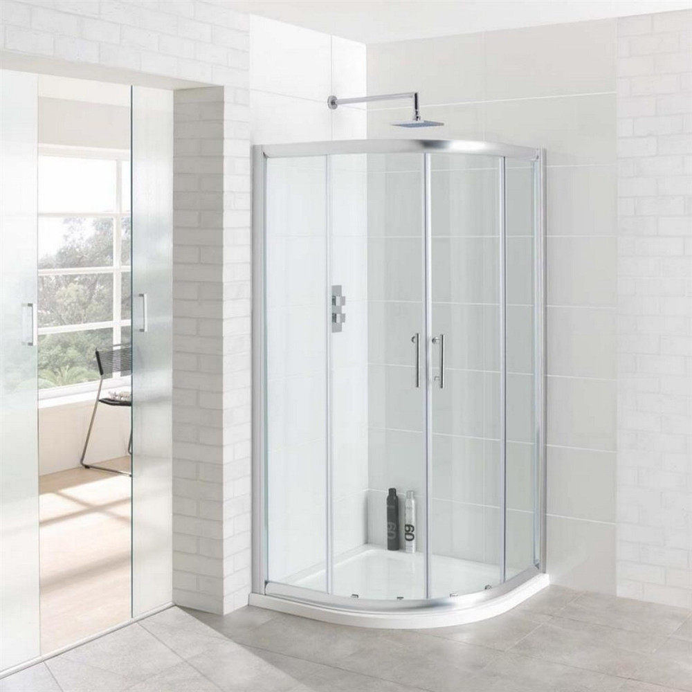 Vantage 1000mm Chrome Quadrant Shower Enclosure | Designer