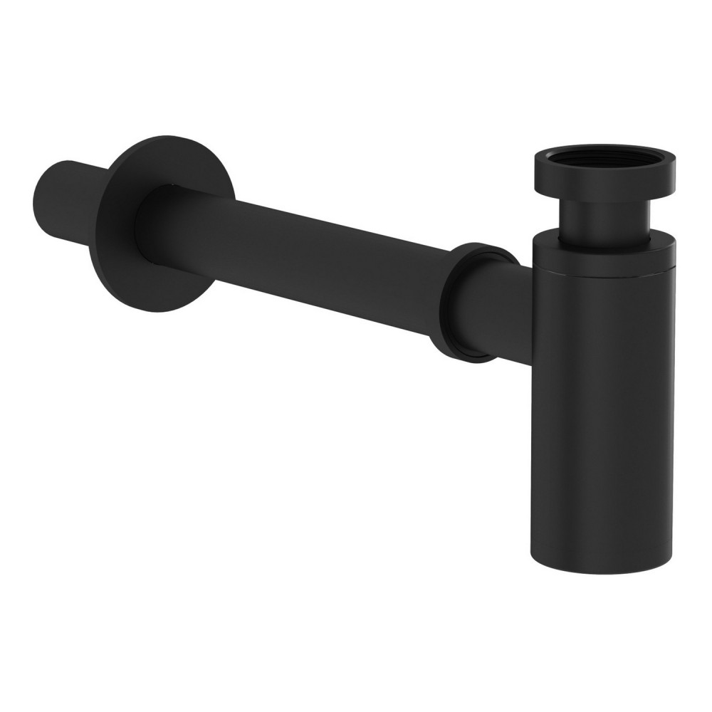 VitrA Universal Basin Bottle Trap in Matt Black | Waste Fittings