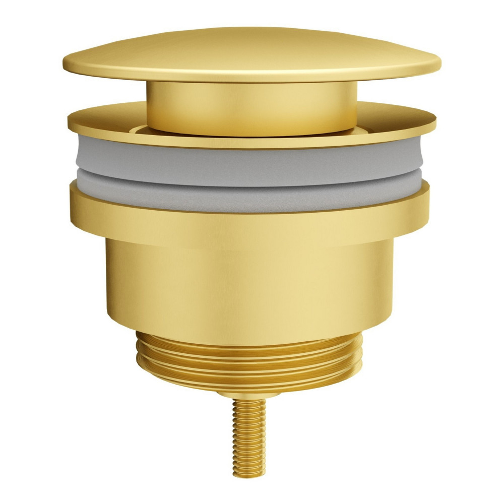 VitrA Universal Push Open Brushed Gold Basin Waste | Waste Fittings