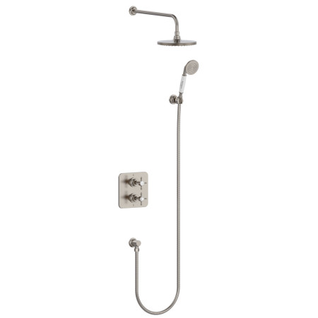 Burlington Guild Brushed Nickel Dual Outlet Concealed Thermostatic ...
