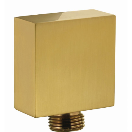 Niagara Observa Brushed Brass Square Shower Outlet Elbow | Low Price