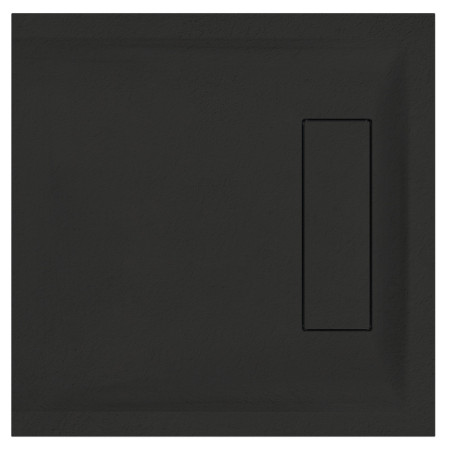 Roman Infinity Slate Black 800 x 800mm Square Shower Tray | Low Price