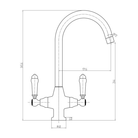 Scudo Harrogate Chrome Kitchen Tap | Best Price