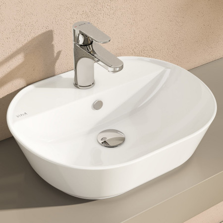 VitrA Geo 1TH 550mm Oval Countertop Basin | Bathroom Sink