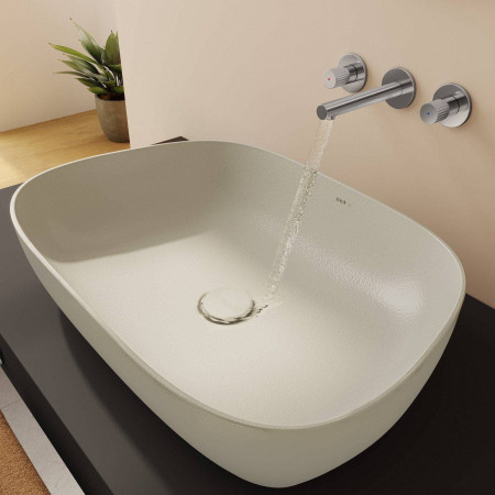 VitrA Outline 630mm Recycled Countertop Basin in Matt Taupe | Luxury ...